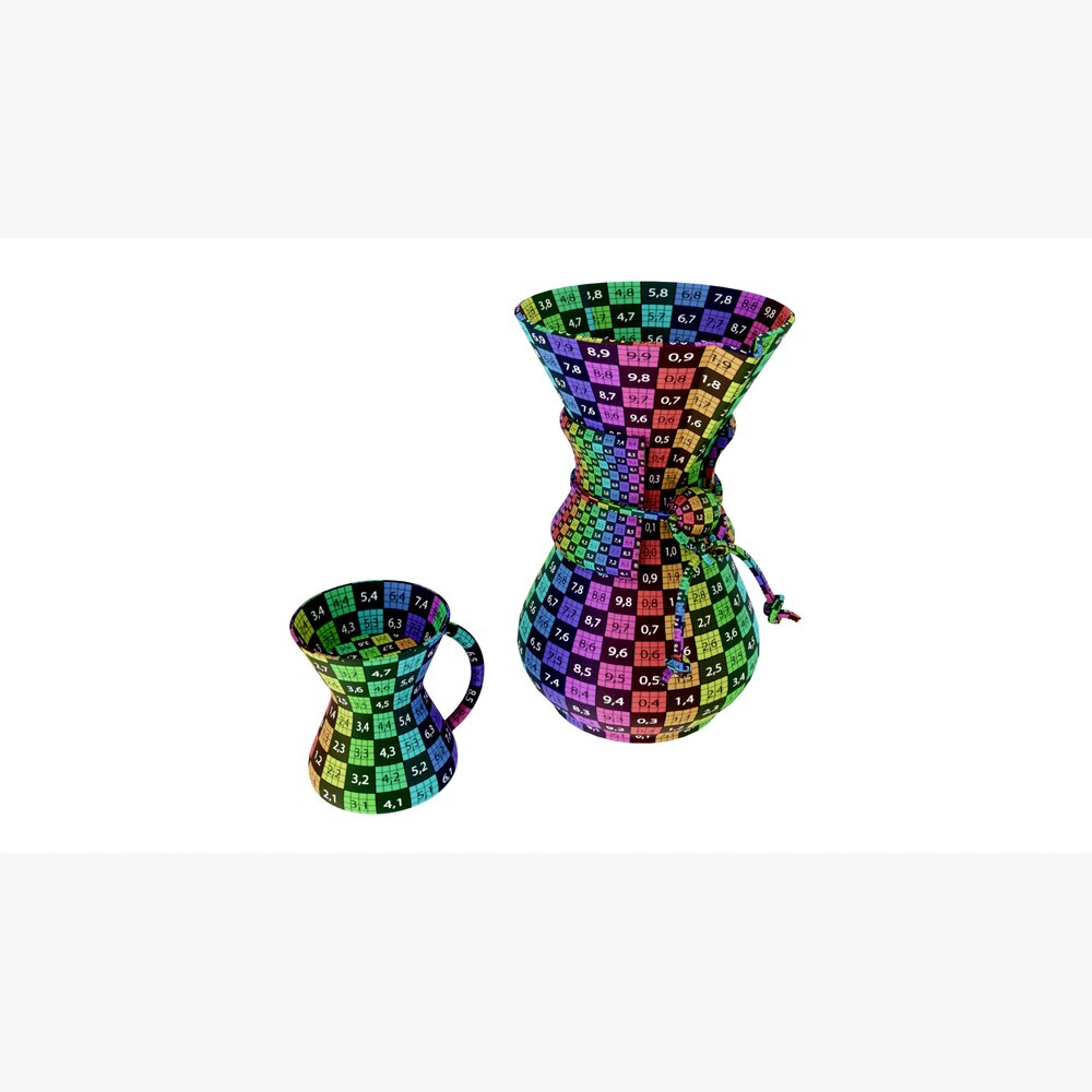 Pour-Over Coffeemaker With Glass 3D model - Download Tableware on ...