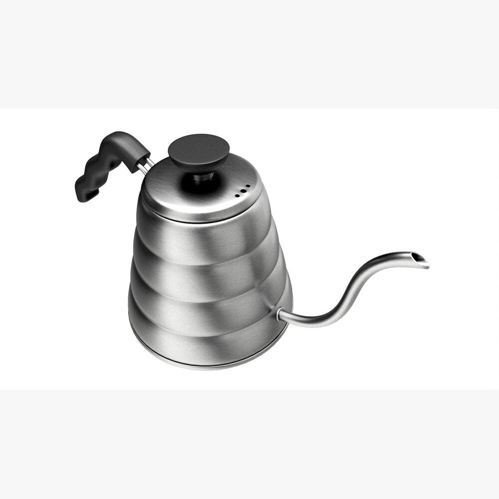 Steel Drip Pouring Kettle 3D model - Download Tableware on 3DModels.org