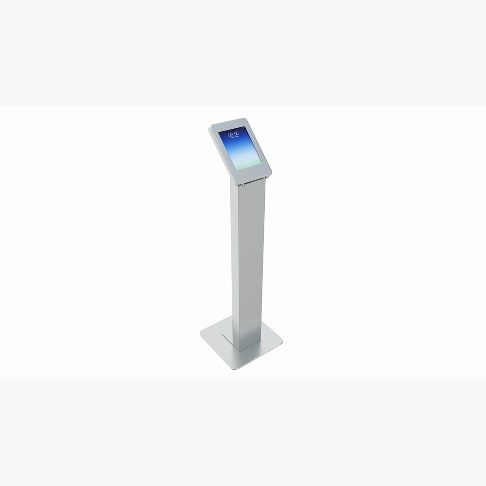 Store Exhibition Customer Freestanding Info Tablet Holder 3D model ...