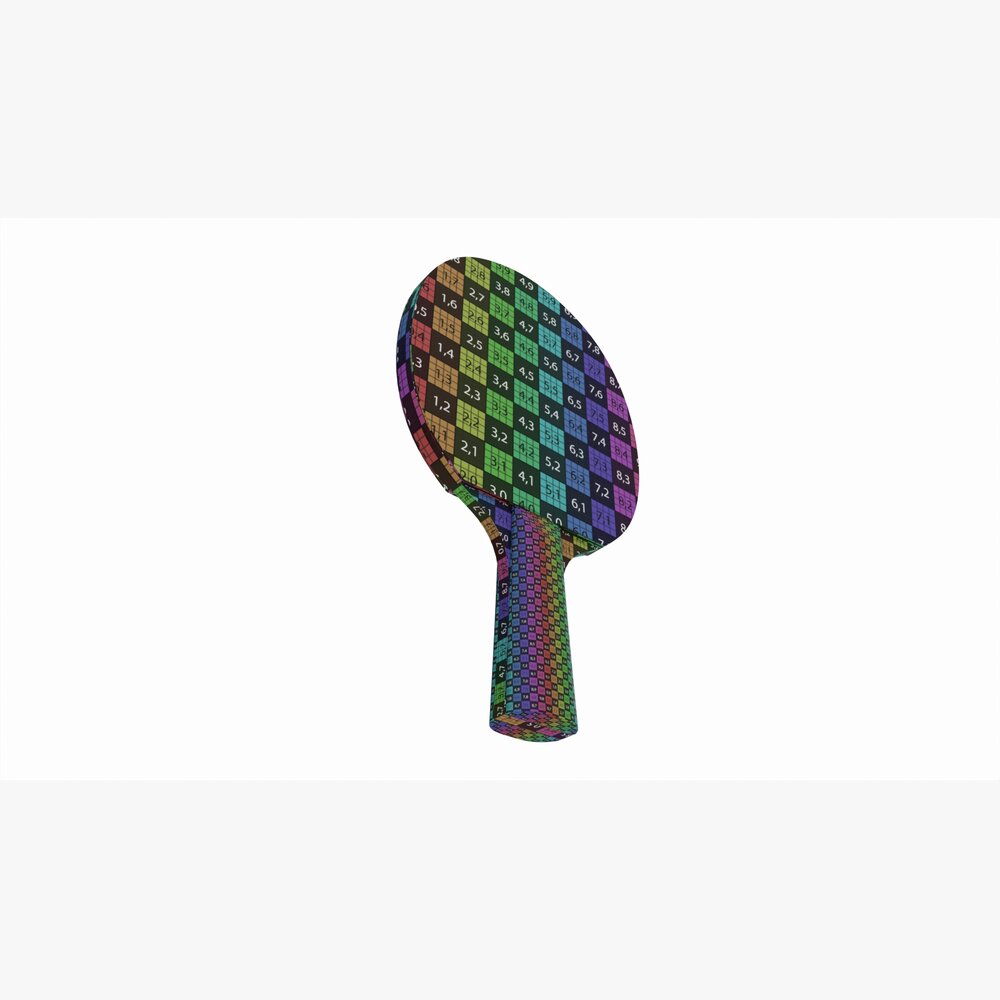 Table Tennis Paddle 3D model - Download Sports Equipment on 3DModels.org