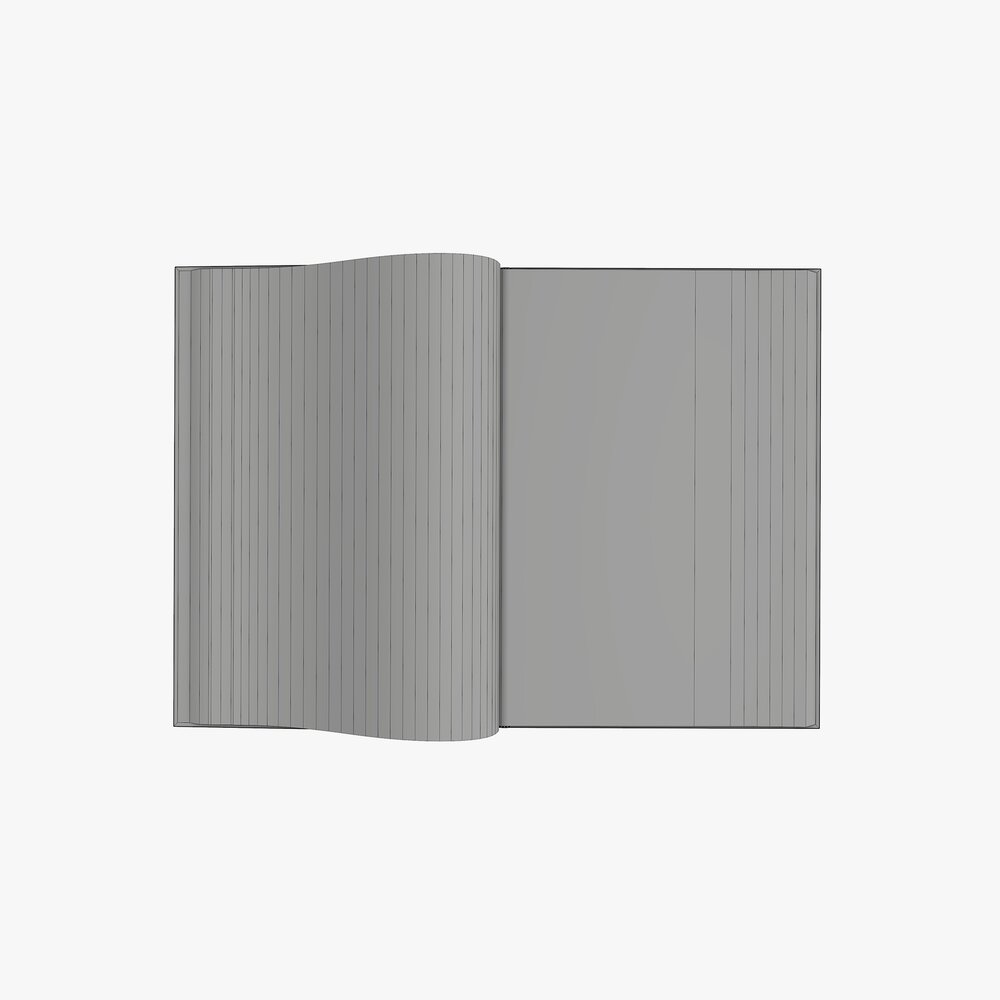 Album Opened Size A4 01 3D model - Download Stationery on 3DModels.org