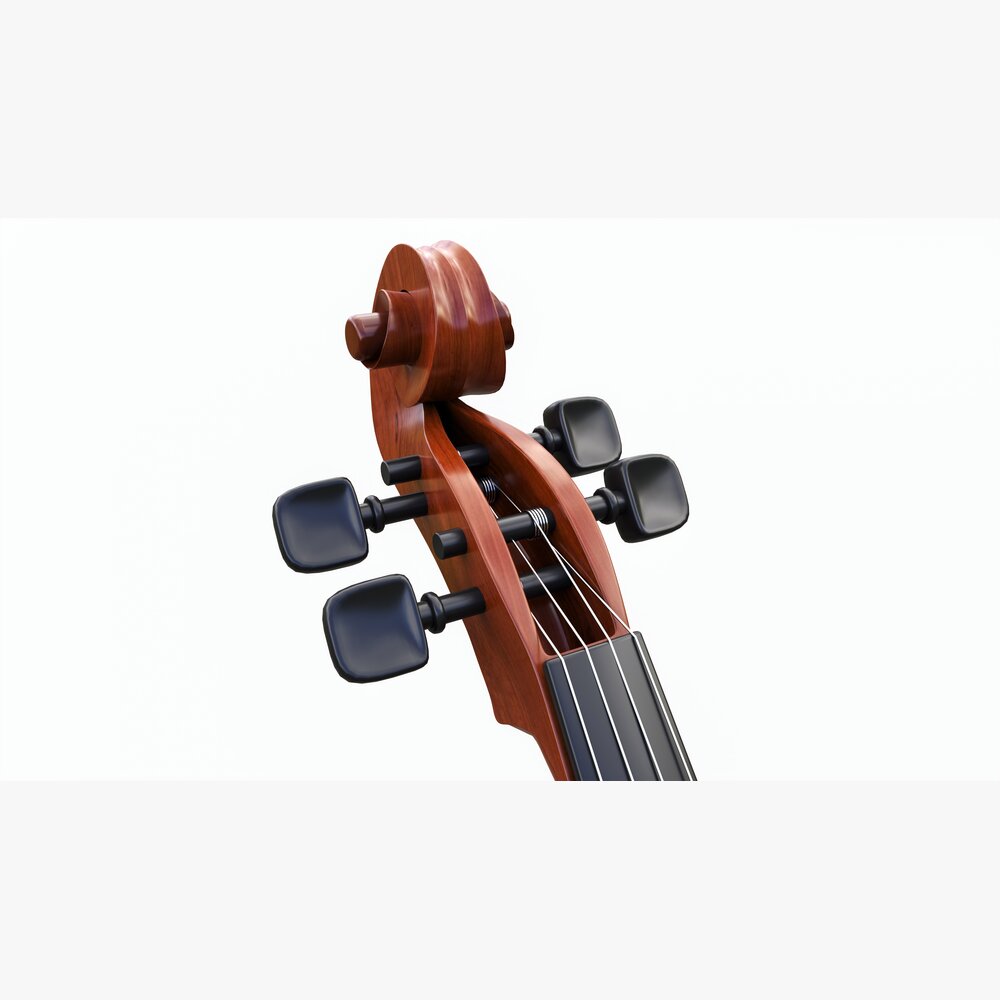 Violin On A Modern Stand 3D model - Download Musical Instruments on ...