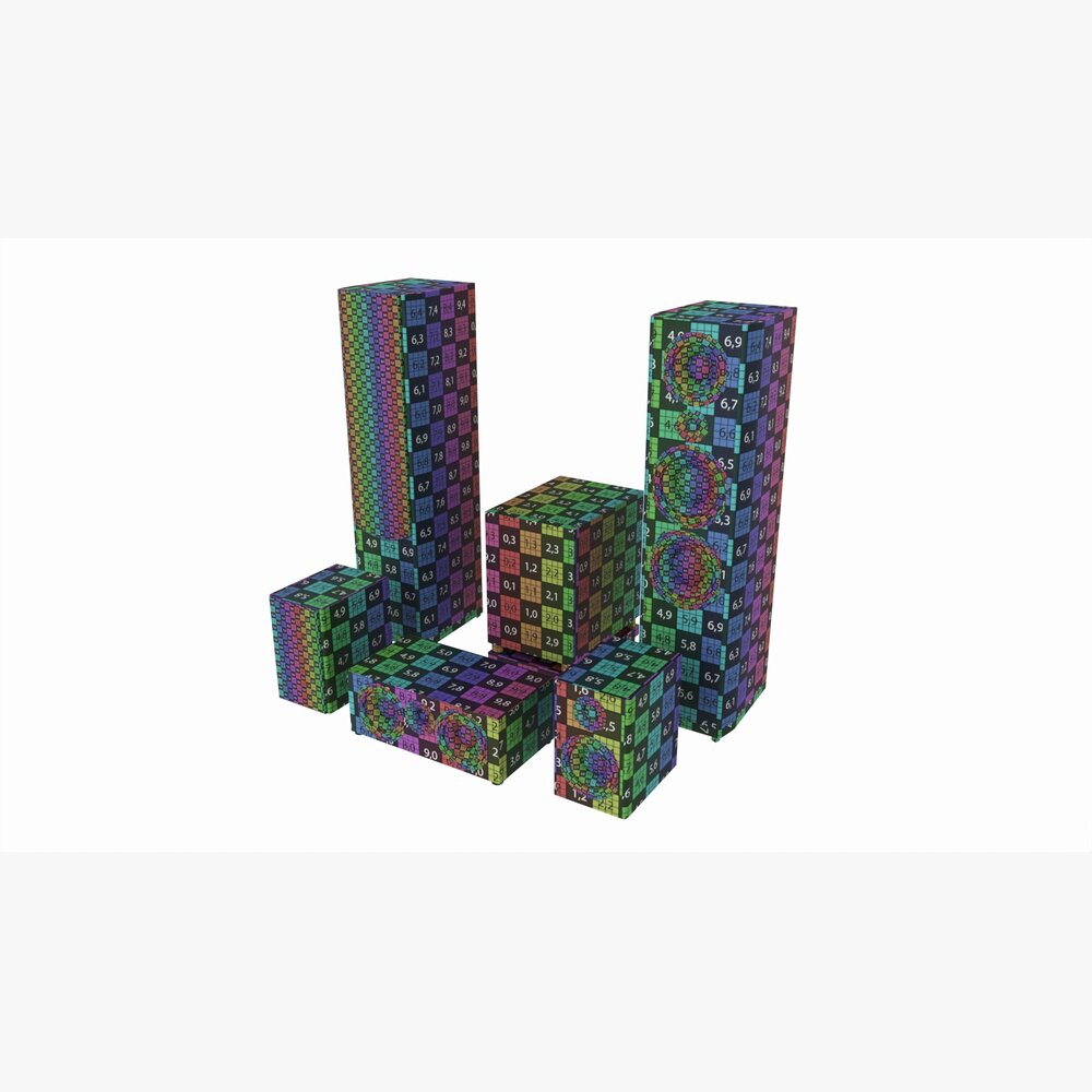 Full range floor standing 6.1 speaker system 3D model - Download Audio ...