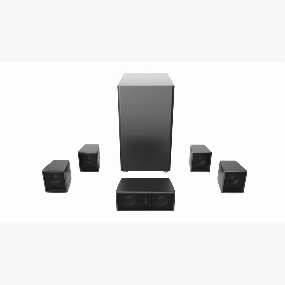 Sistema de Audio 6.1 para Hogar Modelo 3D - Descargar Dispositivos de ...