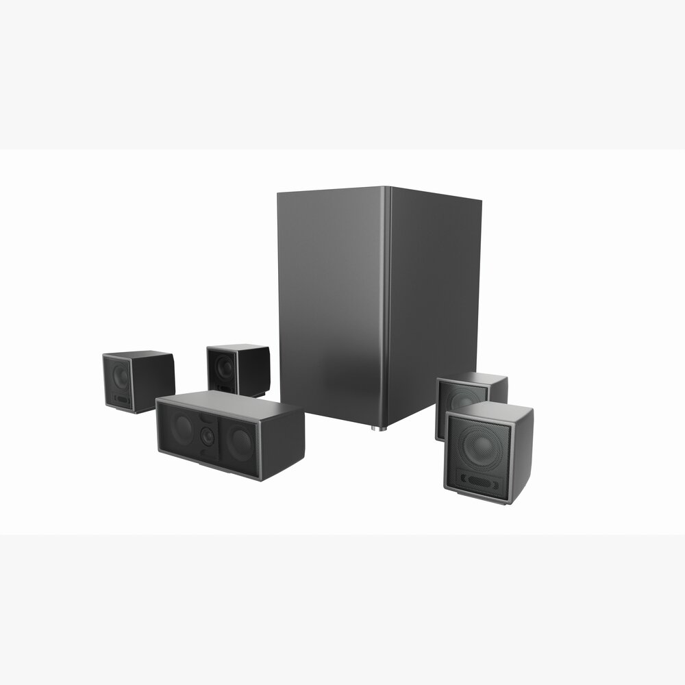Sistema de Audio 6.1 para Hogar Modelo 3D - Descargar Dispositivos de ...