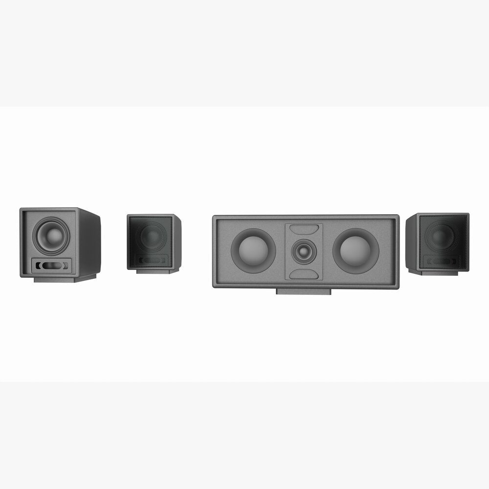 Sistema de Audio 6.1 para Hogar Modelo 3D - Descargar Dispositivos de ...