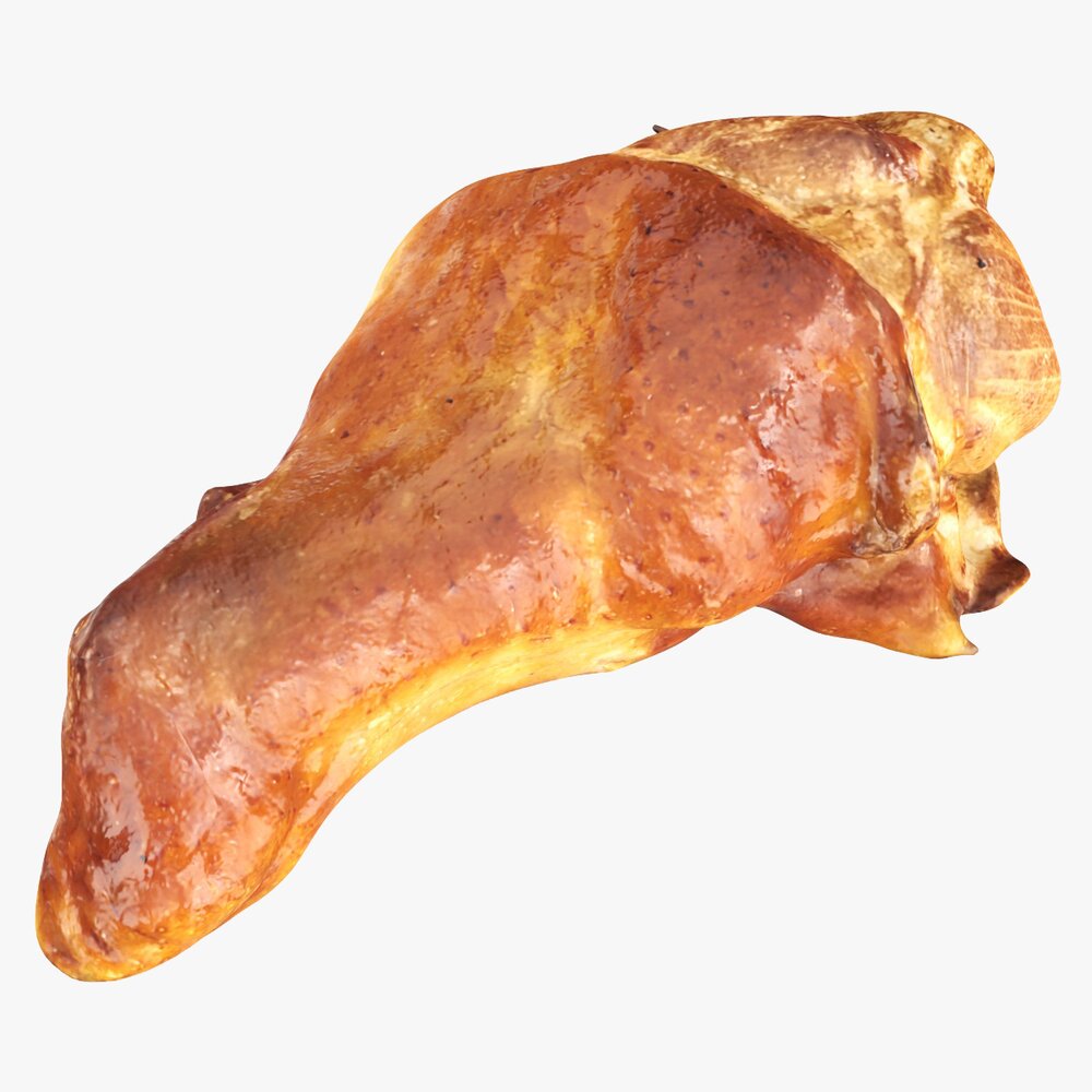 Small Grilled Chicken Leg Drumstick 3D model - Download Meat And ...
