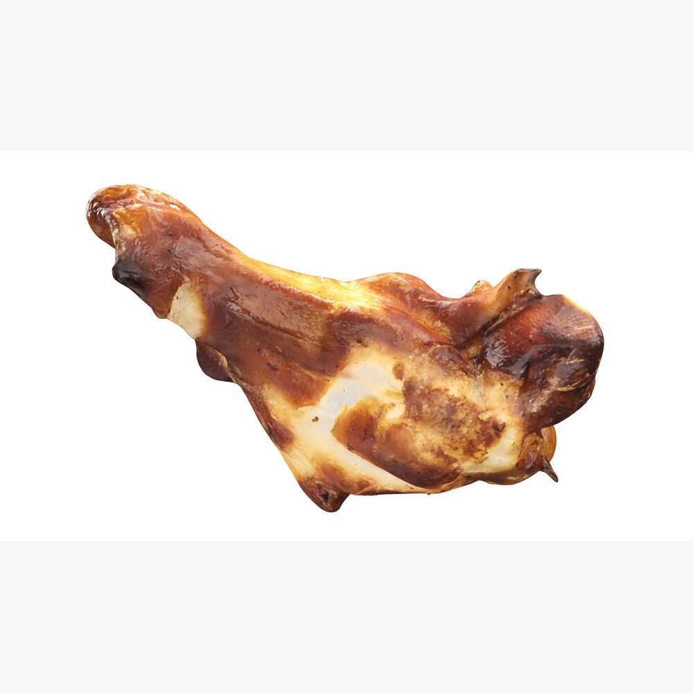 Small Grilled Chicken Leg Drumstick 3D model - Download Meat And ...