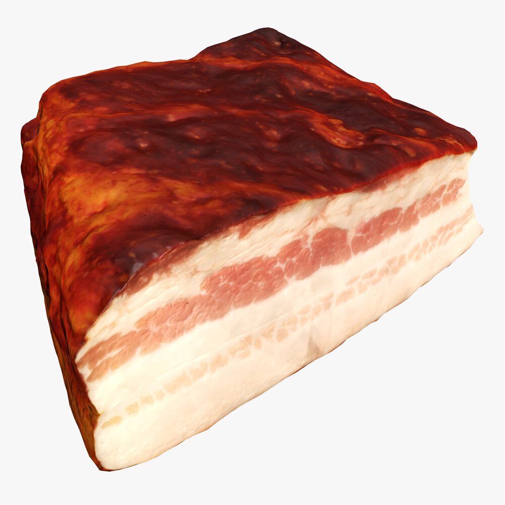 Panceta de Cerdo Ahumada Modelo 3D - Descargar Carne y Aves de corral ...