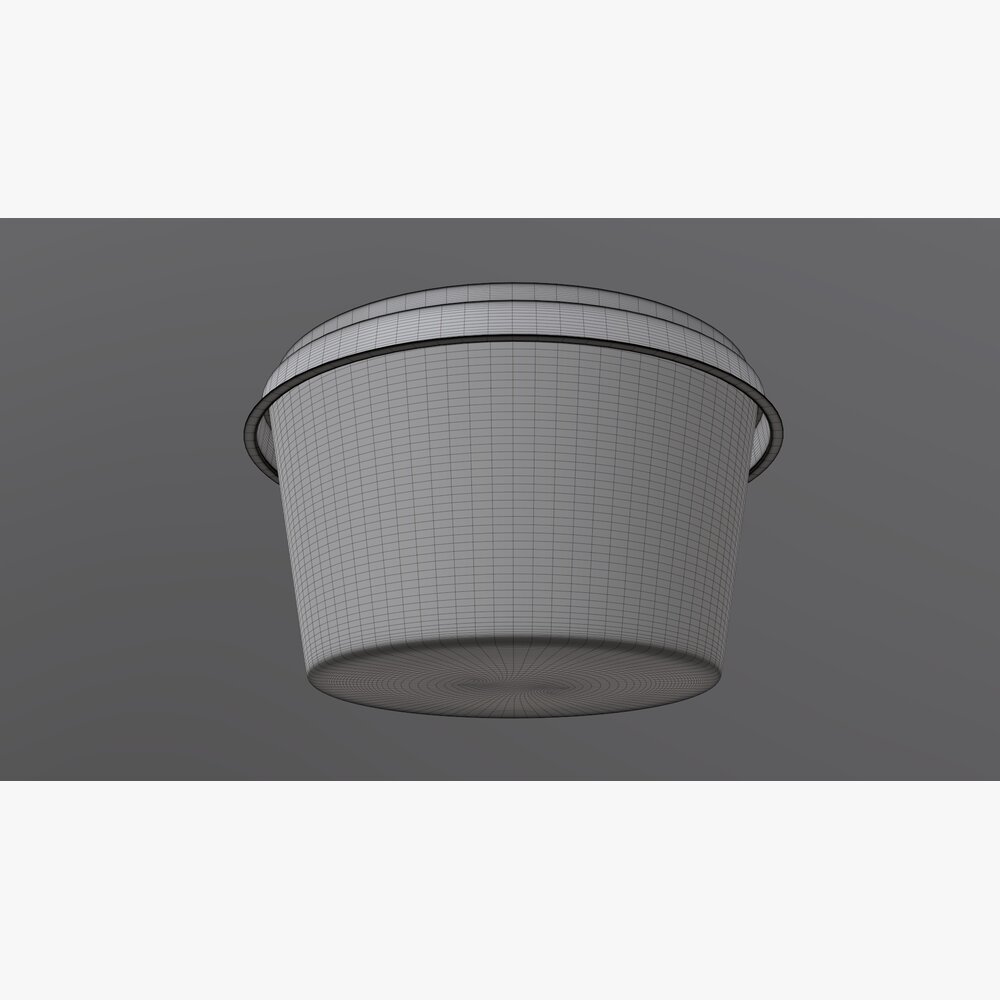 Margarin Round Package 3D model - Download Mockup on 3DModels.org