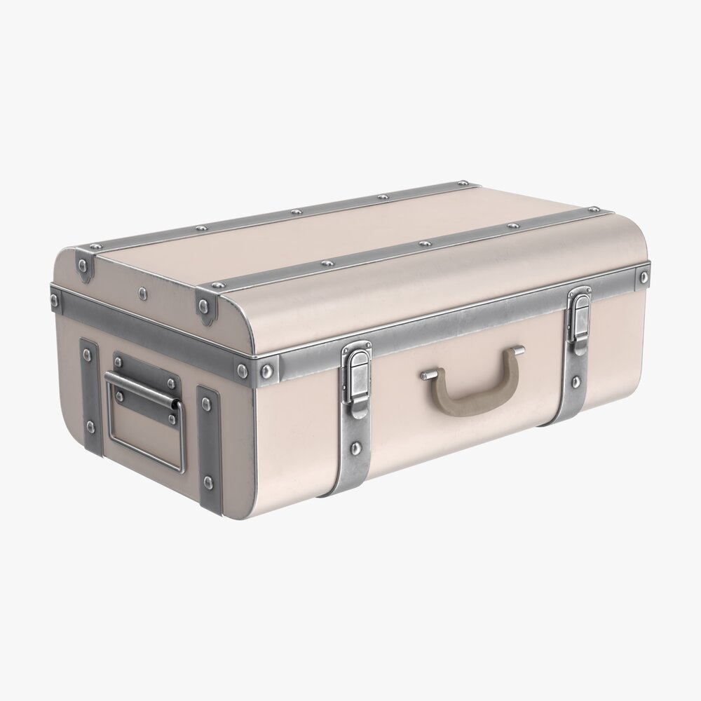 Metal Suitcase Trunk With Lock 3D model - Download Hobbies on 3DModels.org