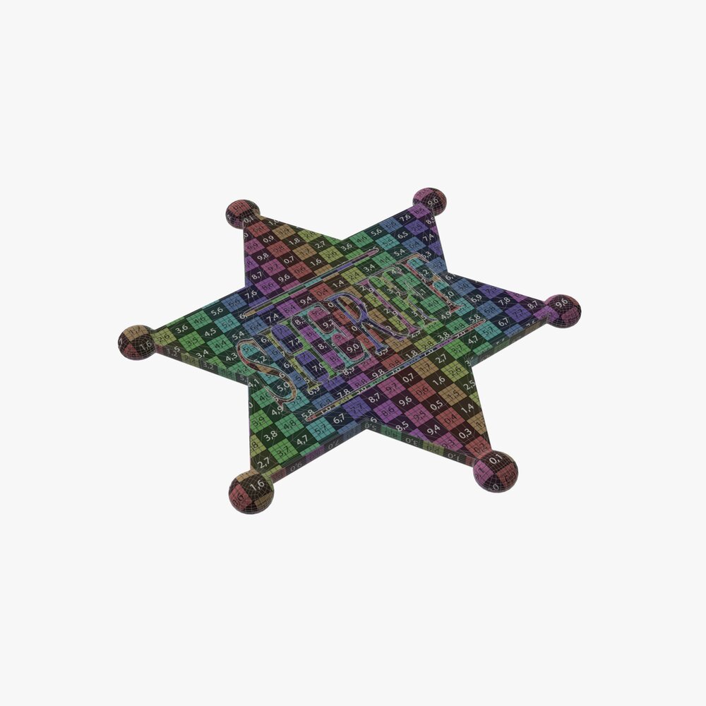 Sheriff Badge 3D model - Download Accessories on 3DModels.org
