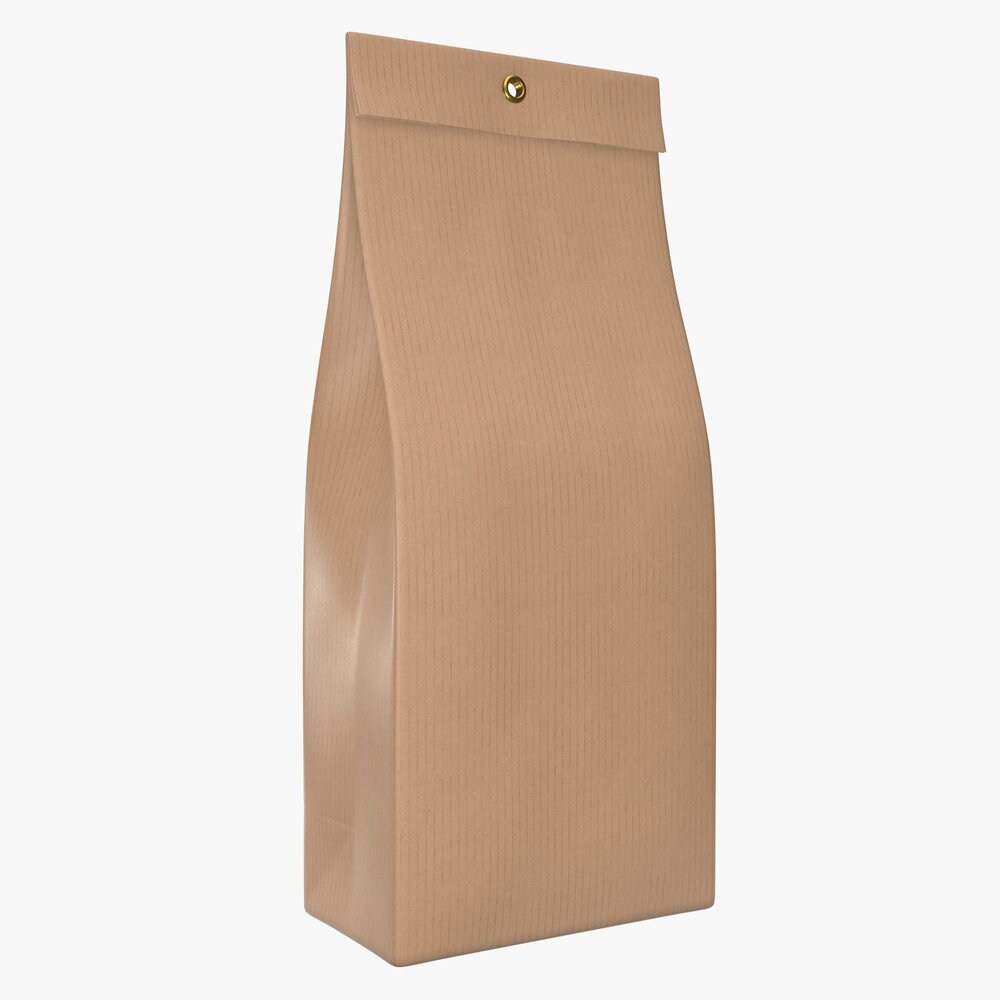 Craft Paper Package 08 3D model - Download Mockup on 3DModels.org