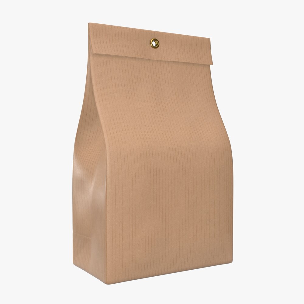 Craft Paper Package 07 3D model - Download Mockup on 3DModels.org