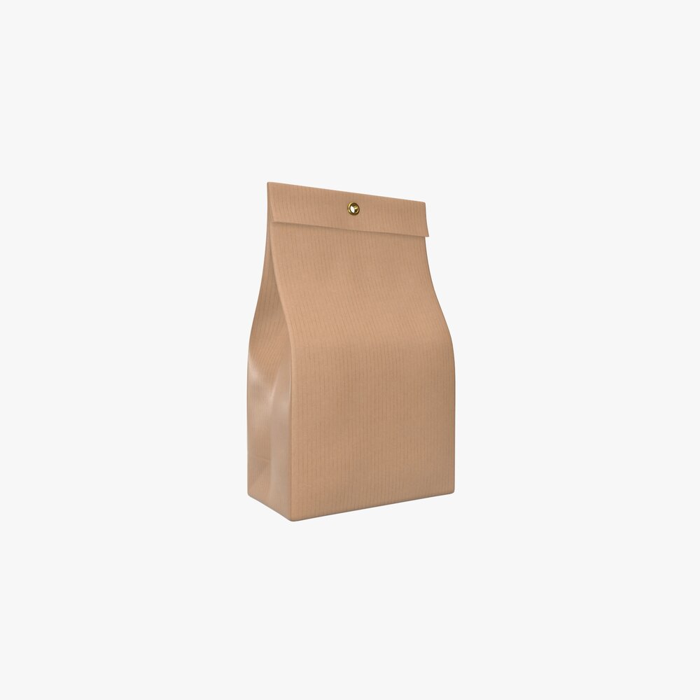 Craft Paper Package 07 3D model - Download Mockup on 3DModels.org