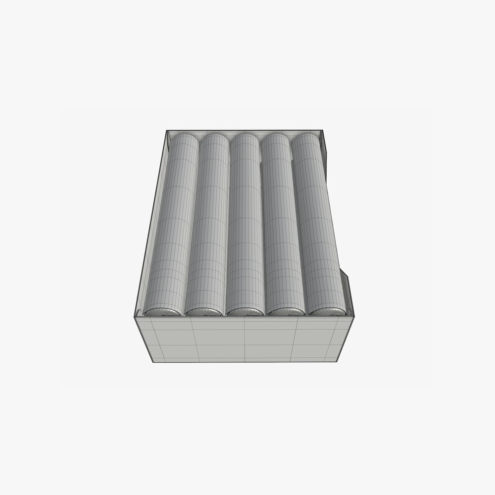 Chewing Gum Package Cylindrical Shape In Box 3D model - Download ...