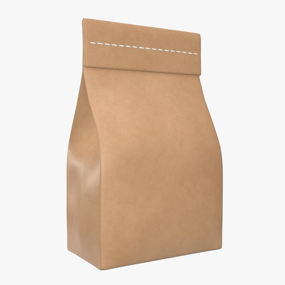 Craft Paper Package 09 3D model - Download Mockup on 3DModels.org
