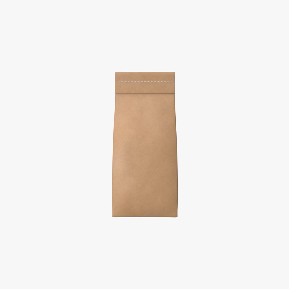 Craft Paper Package 10 3D model - Download Mockup on 3DModels.org