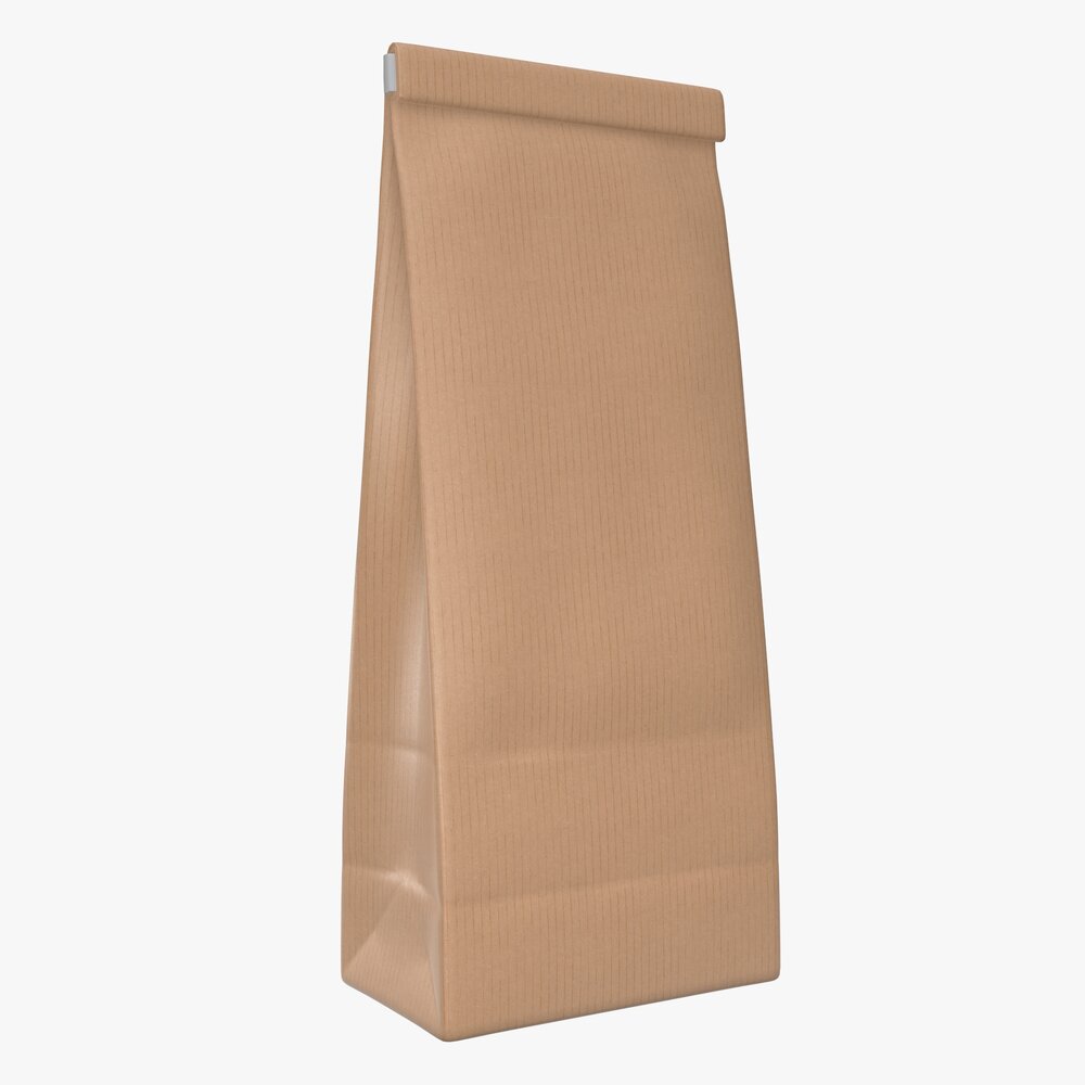 Craft Paper Package 06 3D model - Download Mockup on 3DModels.org