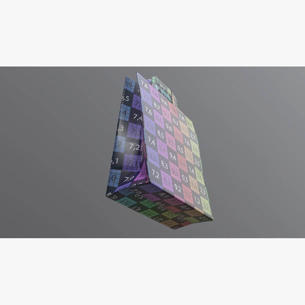 Paper Bag Large With Handle 3D model - Download Packaging and Boxes on ...