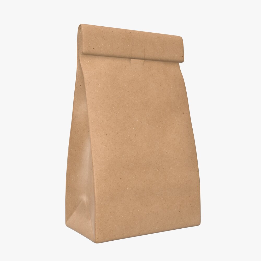 Craft Paper Package 01 3D model - Download Mockup on 3DModels.org