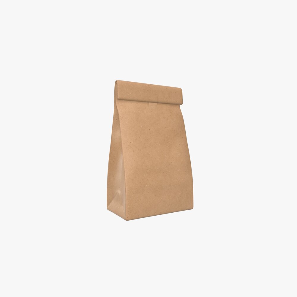 Craft Paper Package 01 3D model - Download Mockup on 3DModels.org