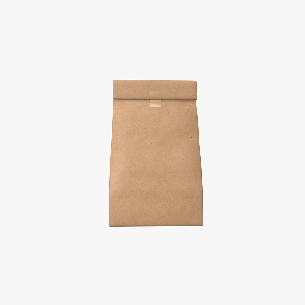 Craft Paper Package 01 3D model - Download Mockup on 3DModels.org