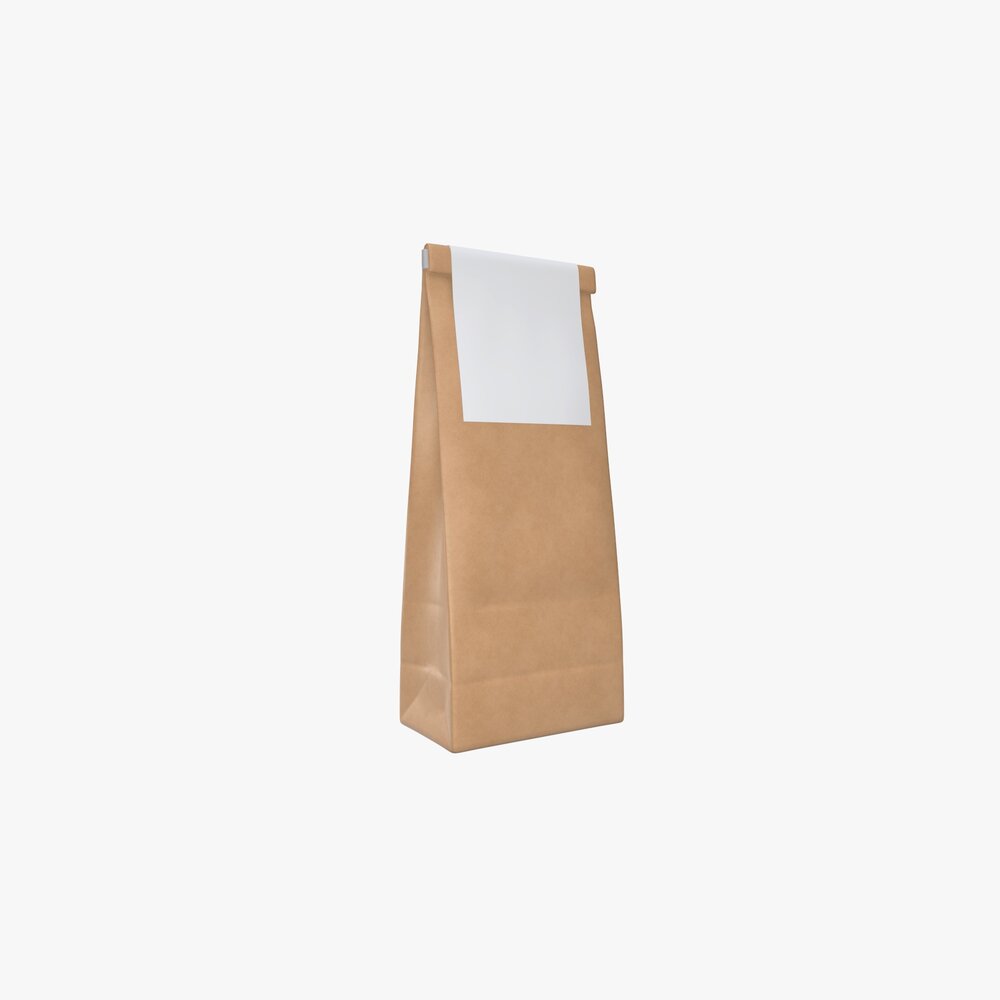 Craft Paper Package 12 3D model - Download Mockup on 3DModels.org