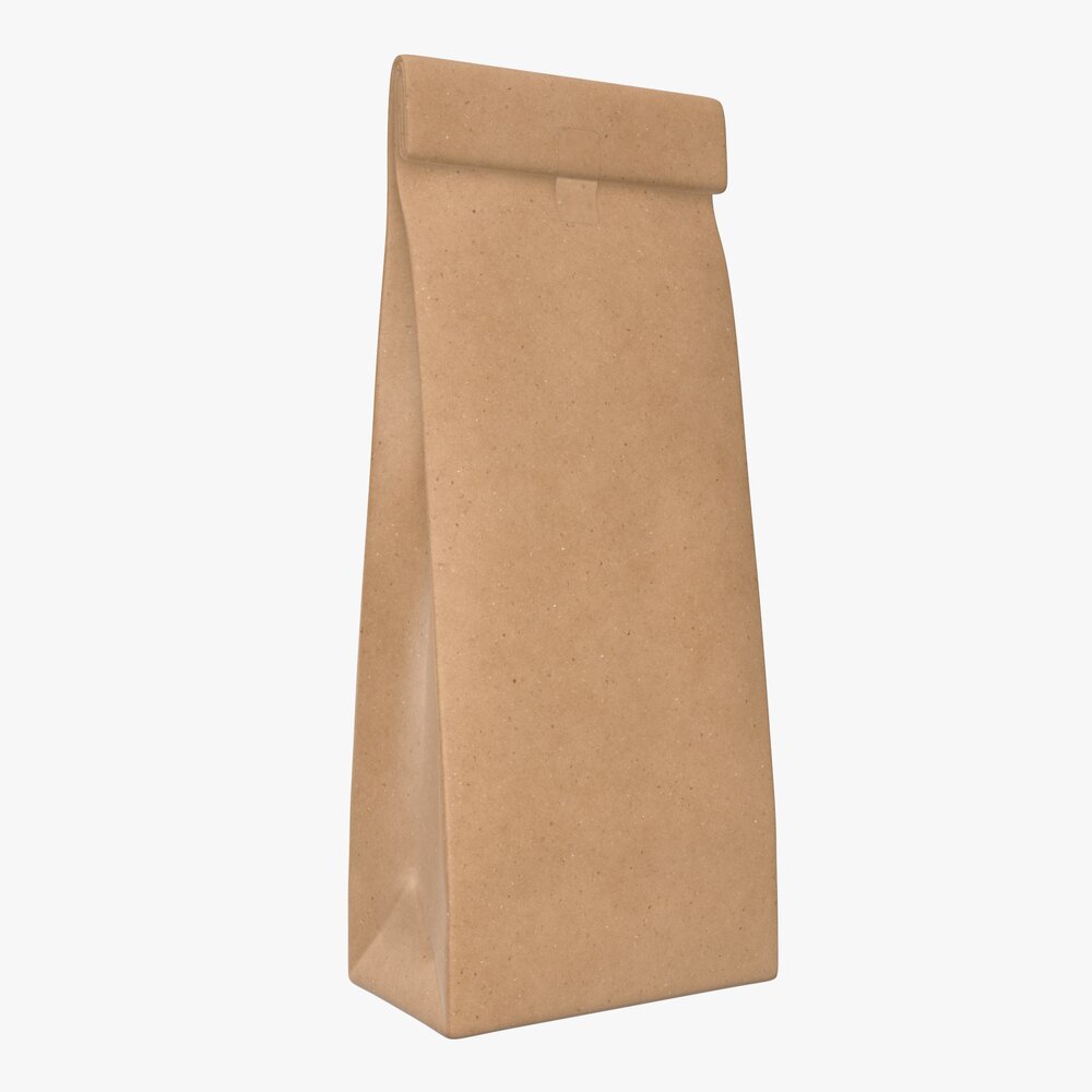 Craft Paper Package 02 3D model - Download Mockup on 3DModels.org