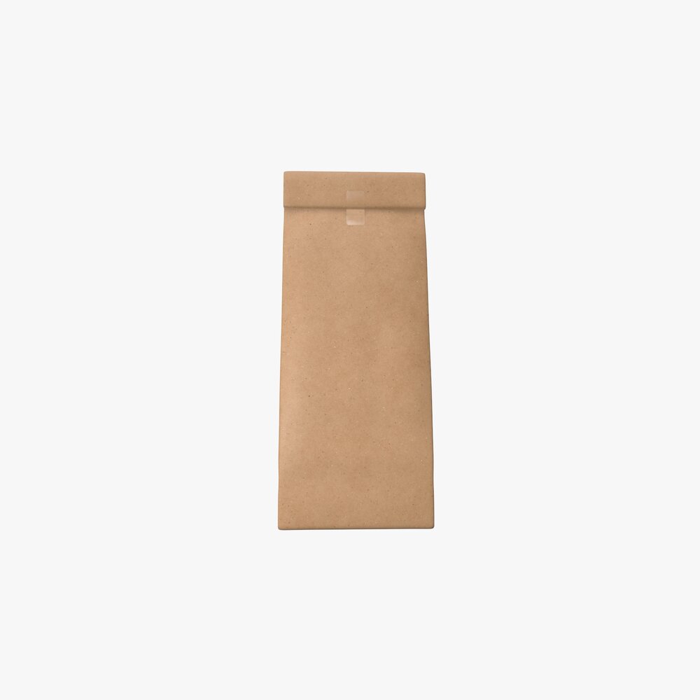 Craft Paper Package 02 3D model - Download Mockup on 3DModels.org