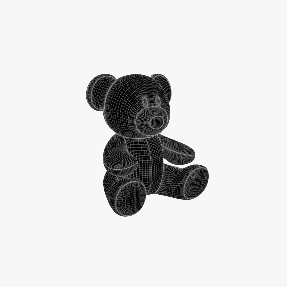 Bear Teddy Plush Toy Pink Baby Ty Princess 3D model - Download Toys on ...