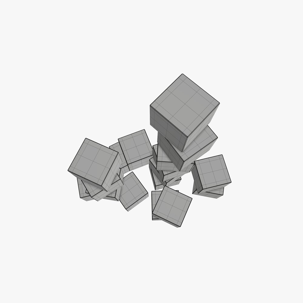 Colored Cubes 3D model - Download Toys on 3DModels.org