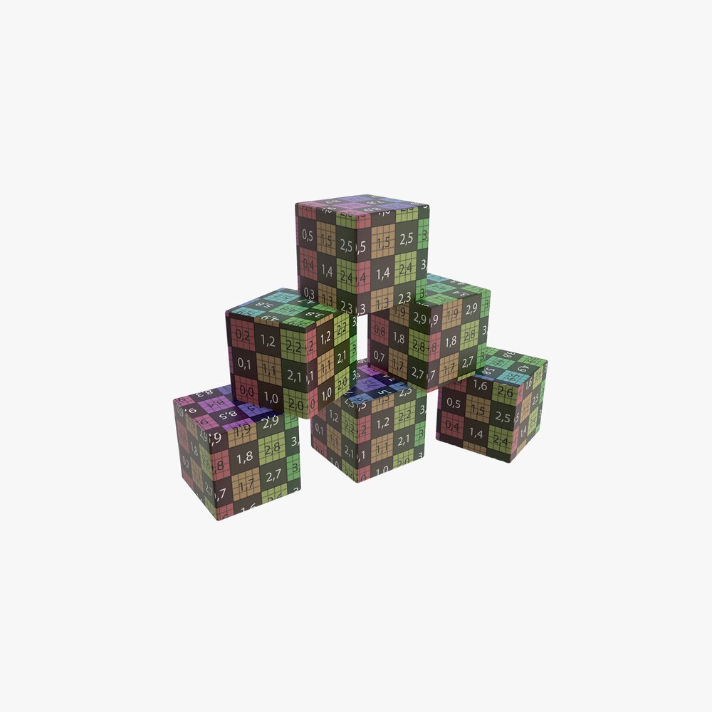 Developing Cubes 3D model - Download Toys on 3DModels.org