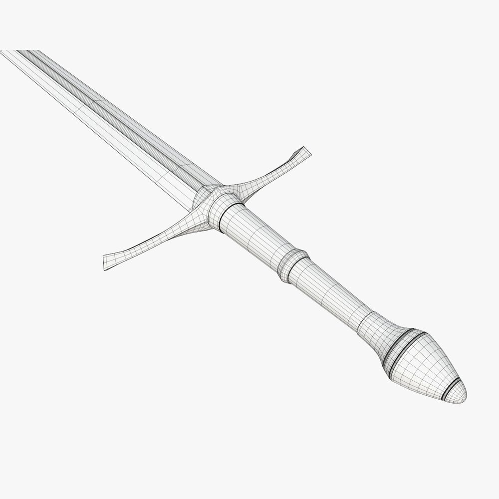 Long Sword 3D model - Download Bladed Weapon on 3DModels.org