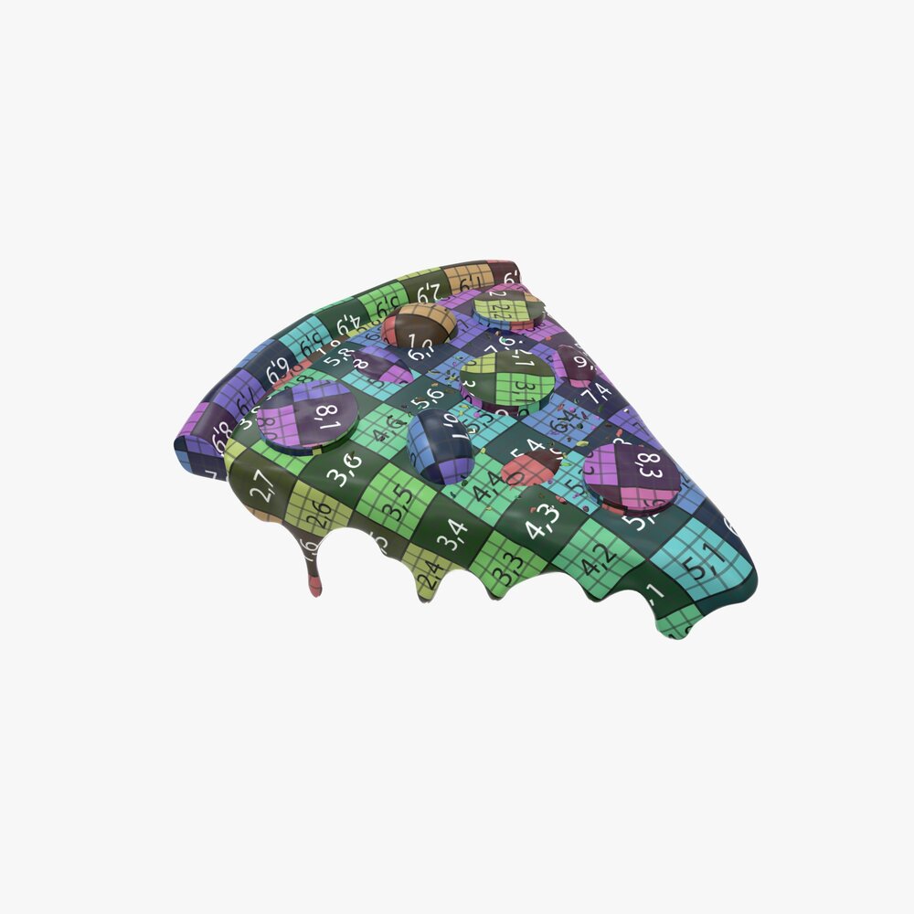 Pizza Slice With Dripping Melted Cheese 3D model - Download Fast food ...