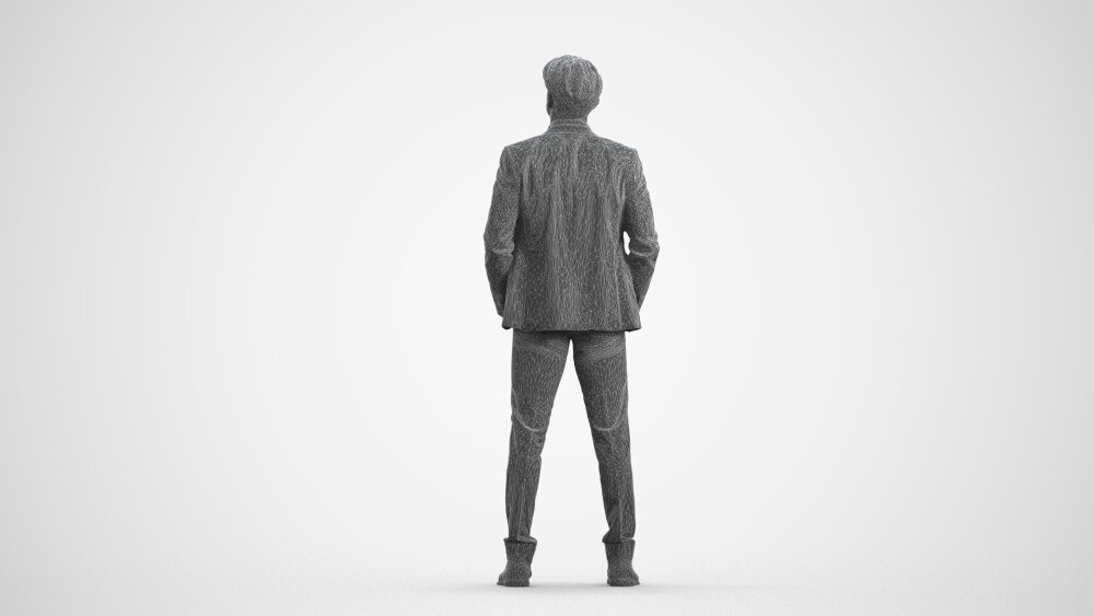 Man in Business Suit with White Dress Shirt Modelo 3D - Descargar ...