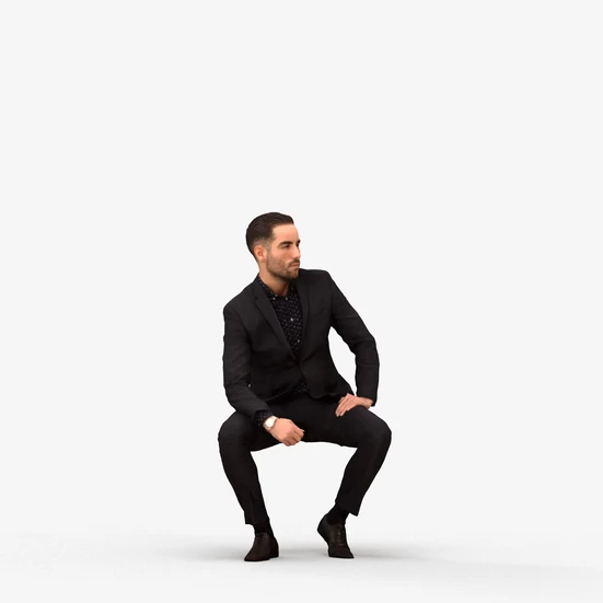 Man sitting 3D Models Download - 3DModels.org