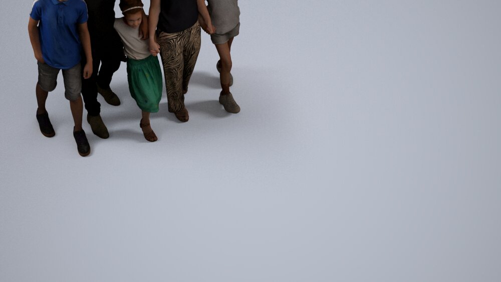 Grupo Familiar con Cinco Personajes Modelo 3D - Descargar Gente ...