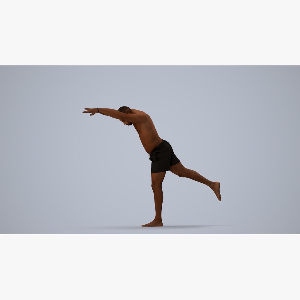 Man In Swimming Wear Diving 3D model - Download Character on 3DModels.org