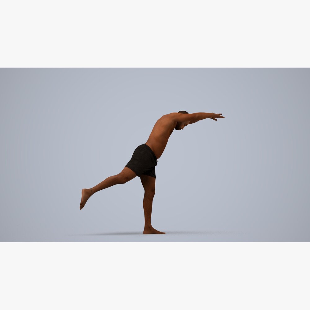 Man In Swimming Wear Diving 3D model - Download Character on 3DModels.org