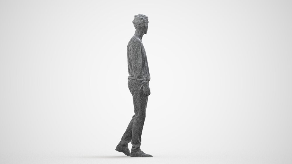 Man in Casual Black Outfit Modelo 3D - Descargar Character on 3DModels.org