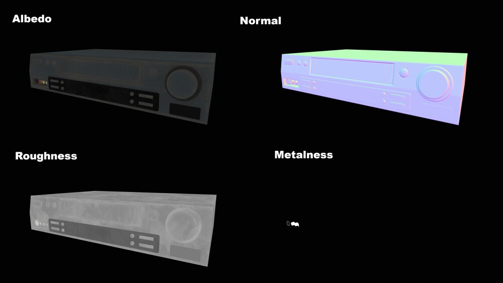 VHS Player 3D model - Download Electronic Accessories on 3DModels.org