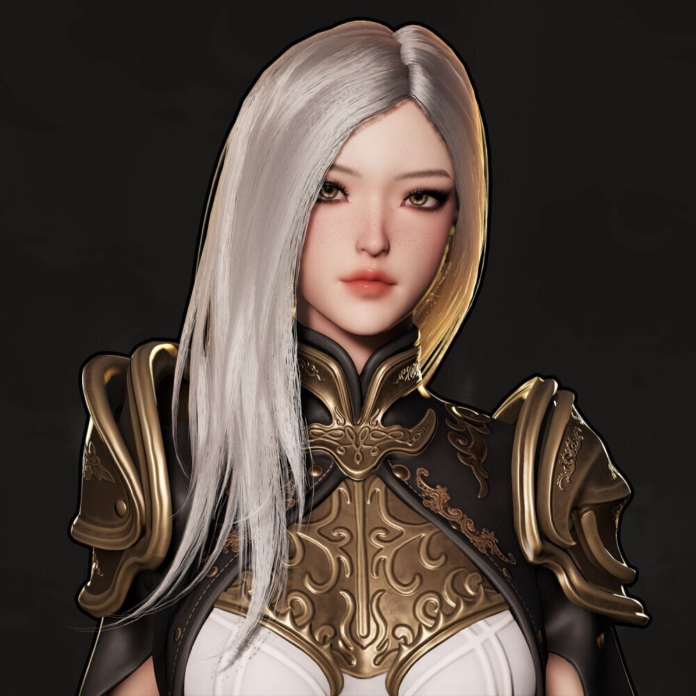 다크 판타지 여성 기사 칼리스타 3D 모델 - 다운로드 Character on 3DModels.org