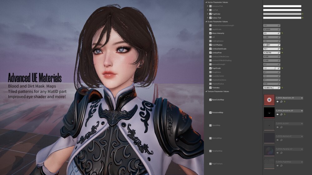 Dark Fantasy Knight Girl Calista 3D model - Download Character on ...