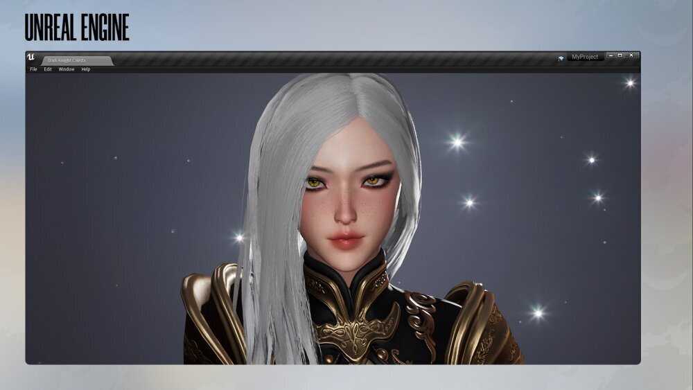 Dark Fantasy Knight Girl Calista 3D model - Download Character on ...