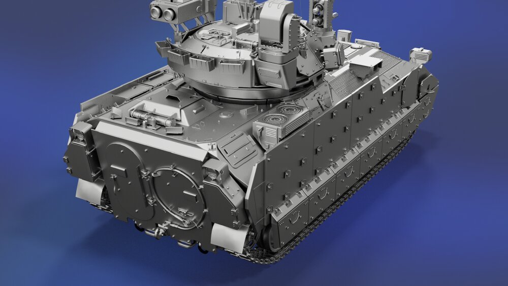 Bradley M2A4 3D model - Download Fighting Vehicle on 3DModels.org