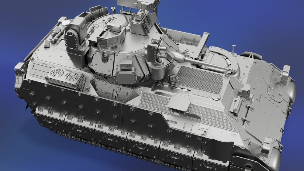 Bradley M2A4 3D model - Download Fighting Vehicle on 3DModels.org
