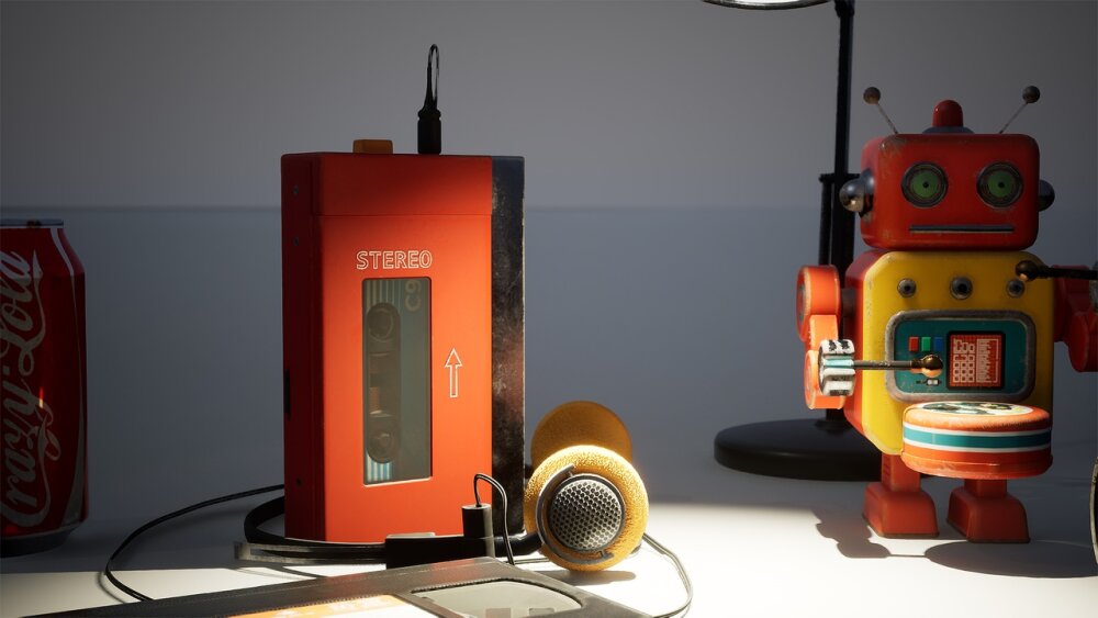 Retro Gadgets 80s Props Vol.02 3D model - Download Electronic ...