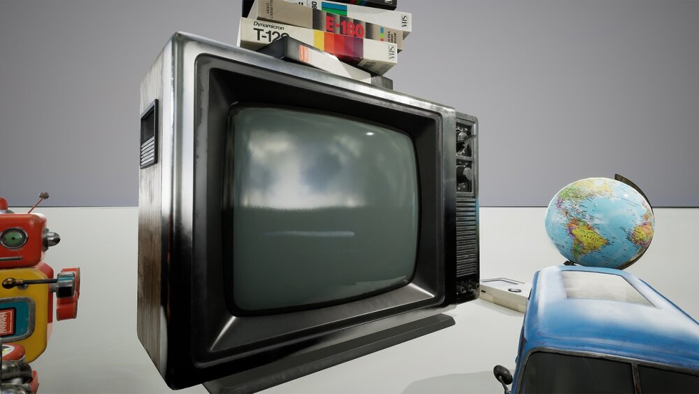 Retro Gadgets 80s Props Vol.02 3D model - Download Electronic ...