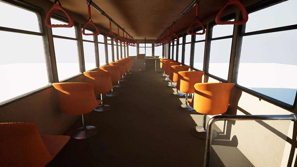 Vintage Red Tram 3D model - Download Tram on 3DModels.org